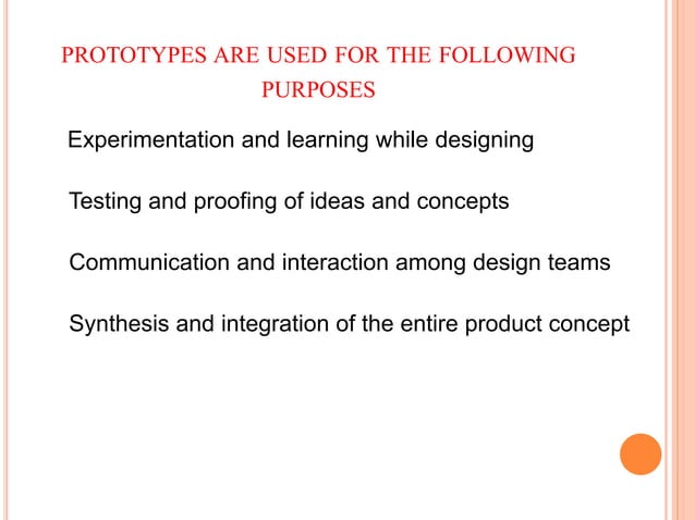 Intro to rapid prototyping | PPT