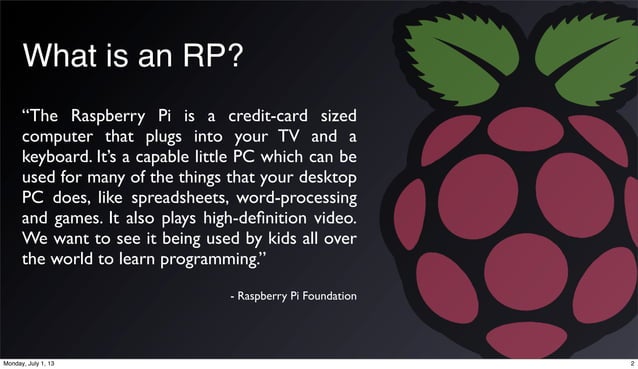 Intro To Raspberrypi Ppt