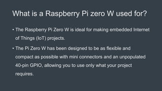 Intro to raspberry pi | PPTX