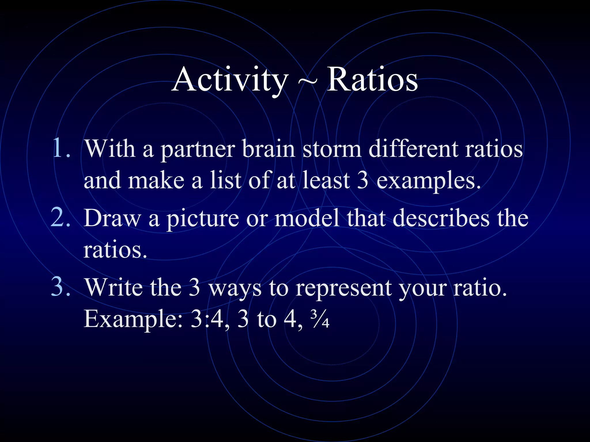 Intro to ratios, rates, and unit rates | PPT