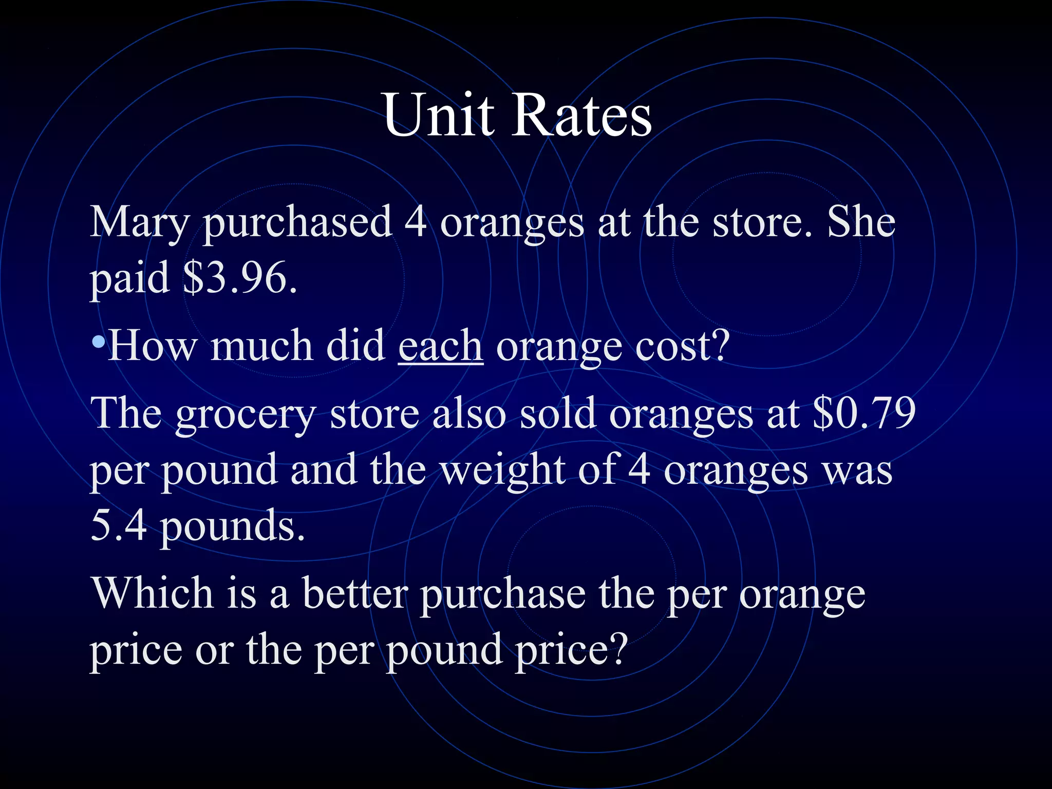 Intro to ratios, rates, and unit rates | PPT