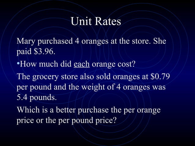 Intro to ratios, rates, and unit rates | PPT