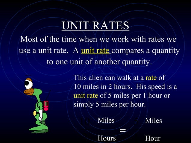 Intro to ratios, rates, and unit rates | PPT