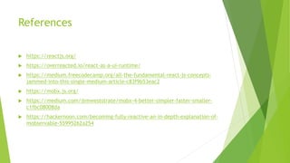 Introduction to React and MobX | PPTX | Web Development | Internet