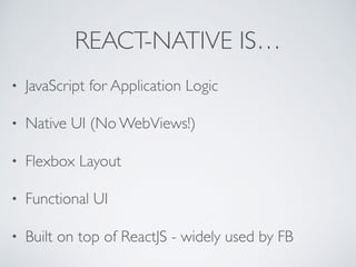 Introduction to React Native & Redux | PPT