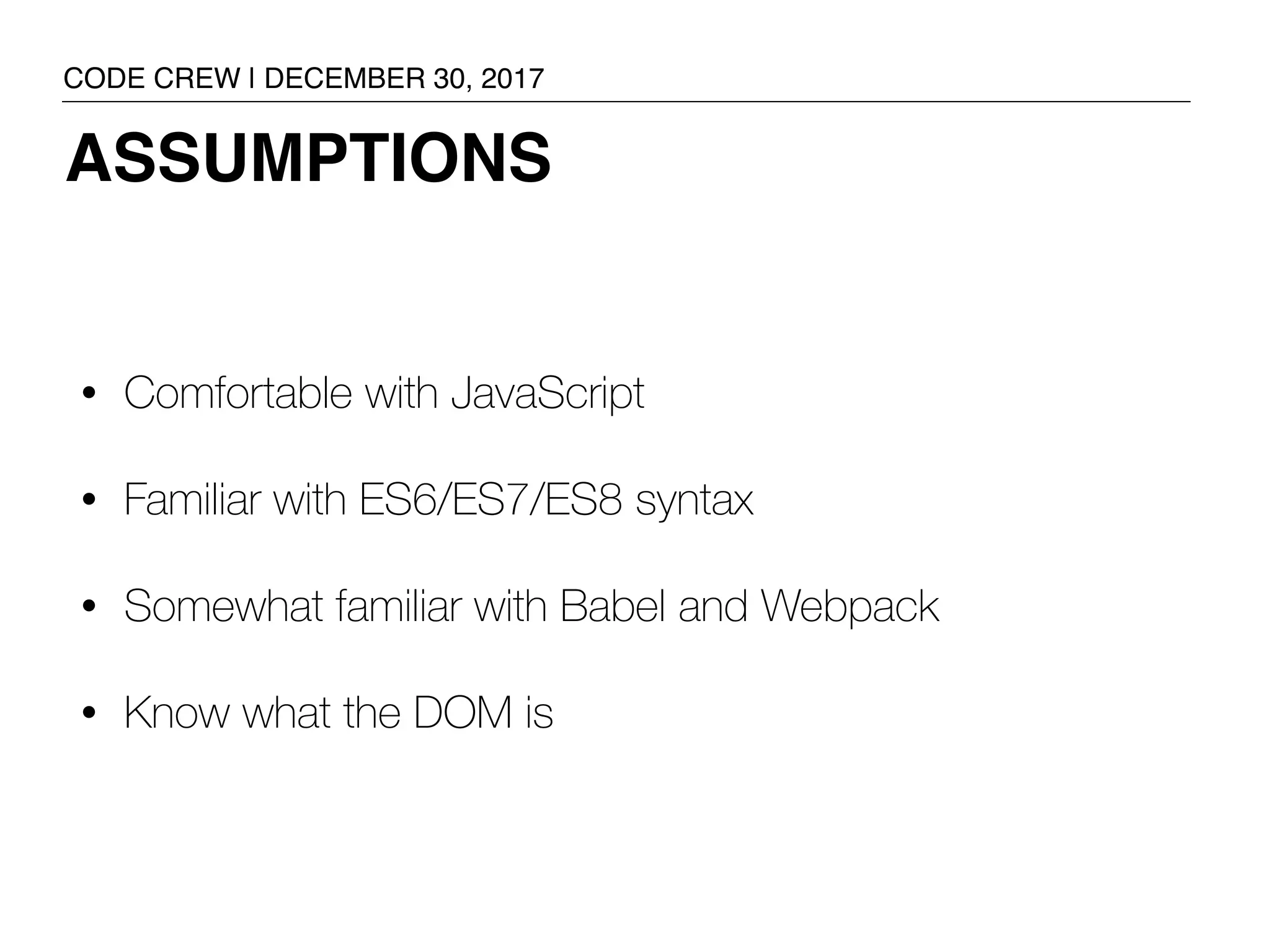 Intro to React | PPT