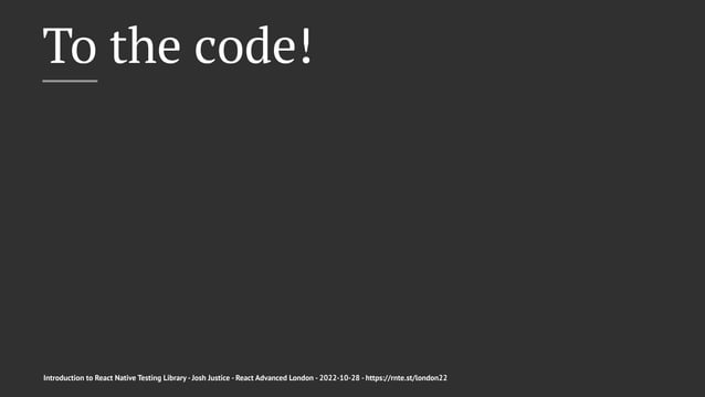 Intro to React Native Testing Library | PDF