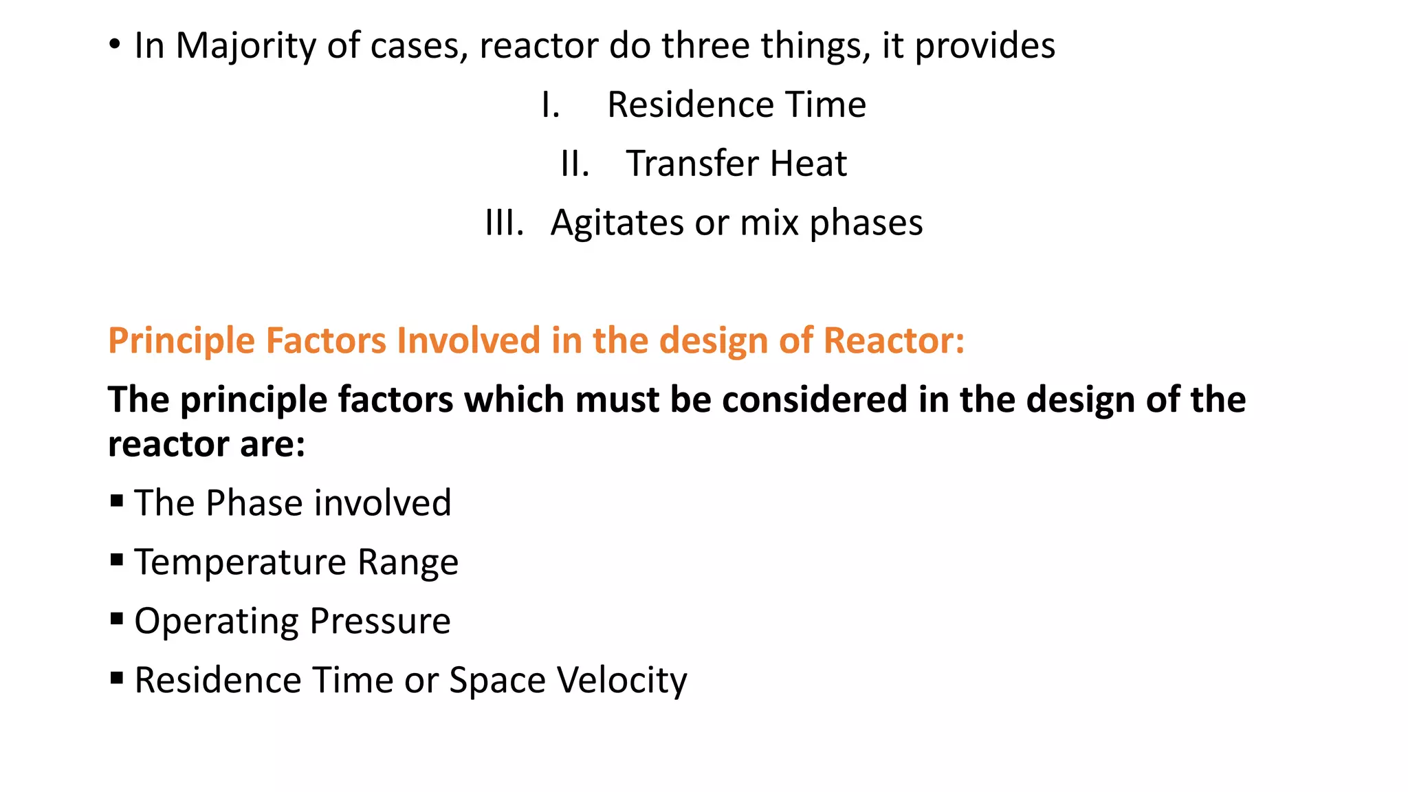 Intro to reactor design | PPTX