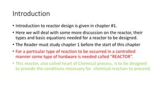 Intro to reactor design | PPTX