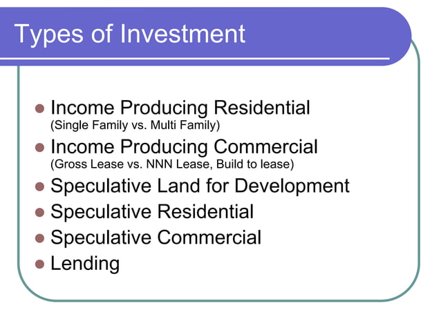 Introduction to Real Estate Investing | PPT