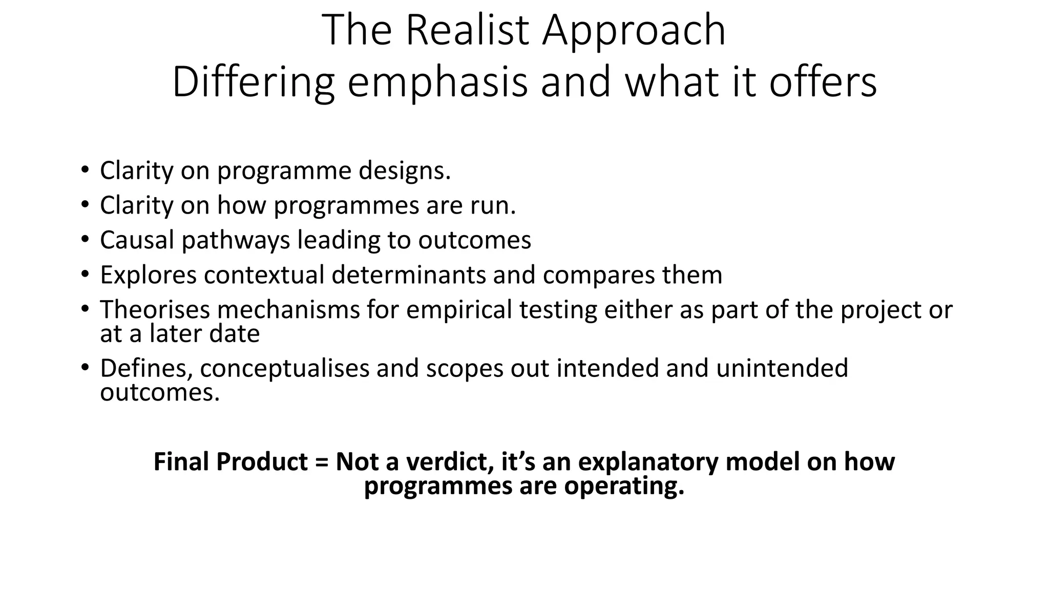 Intro to realist research | PPTX