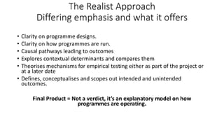 Intro to realist research | PPTX