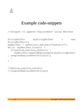 Intro To Regex In Java | PPT