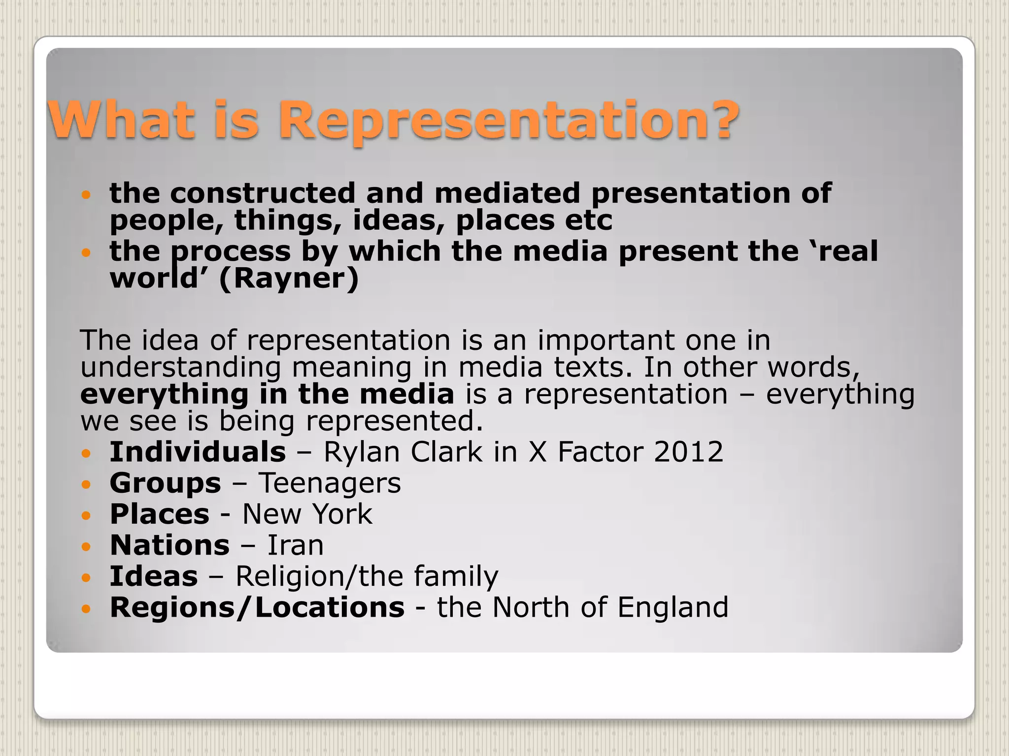 Intro to representation | PPTX | Internet for Beginners | Internet