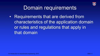 Intro to requirements eng. | PPT