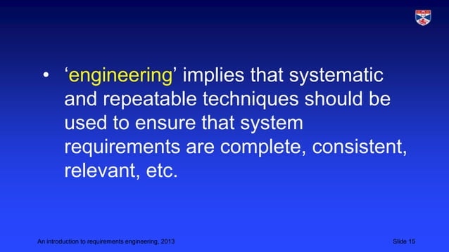 Intro to requirements eng. | PPT