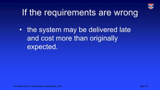 Intro to requirements eng. | PPT