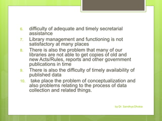 Introduction to research methodology by Dr. Sandhya Dhokia | PPTX