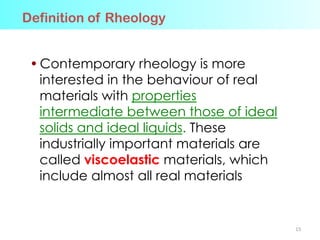 Introduction to Food Rheology | PDF