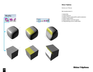 Intro to Rhino T Splines | PDF
