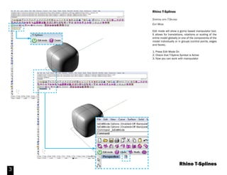 Intro to Rhino T Splines | PDF