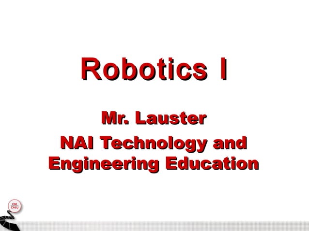 Intro to robotics | PPT