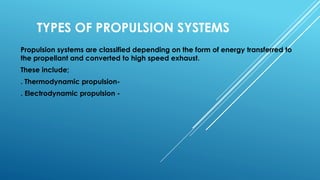 Intro to rocket propulsion | PPT