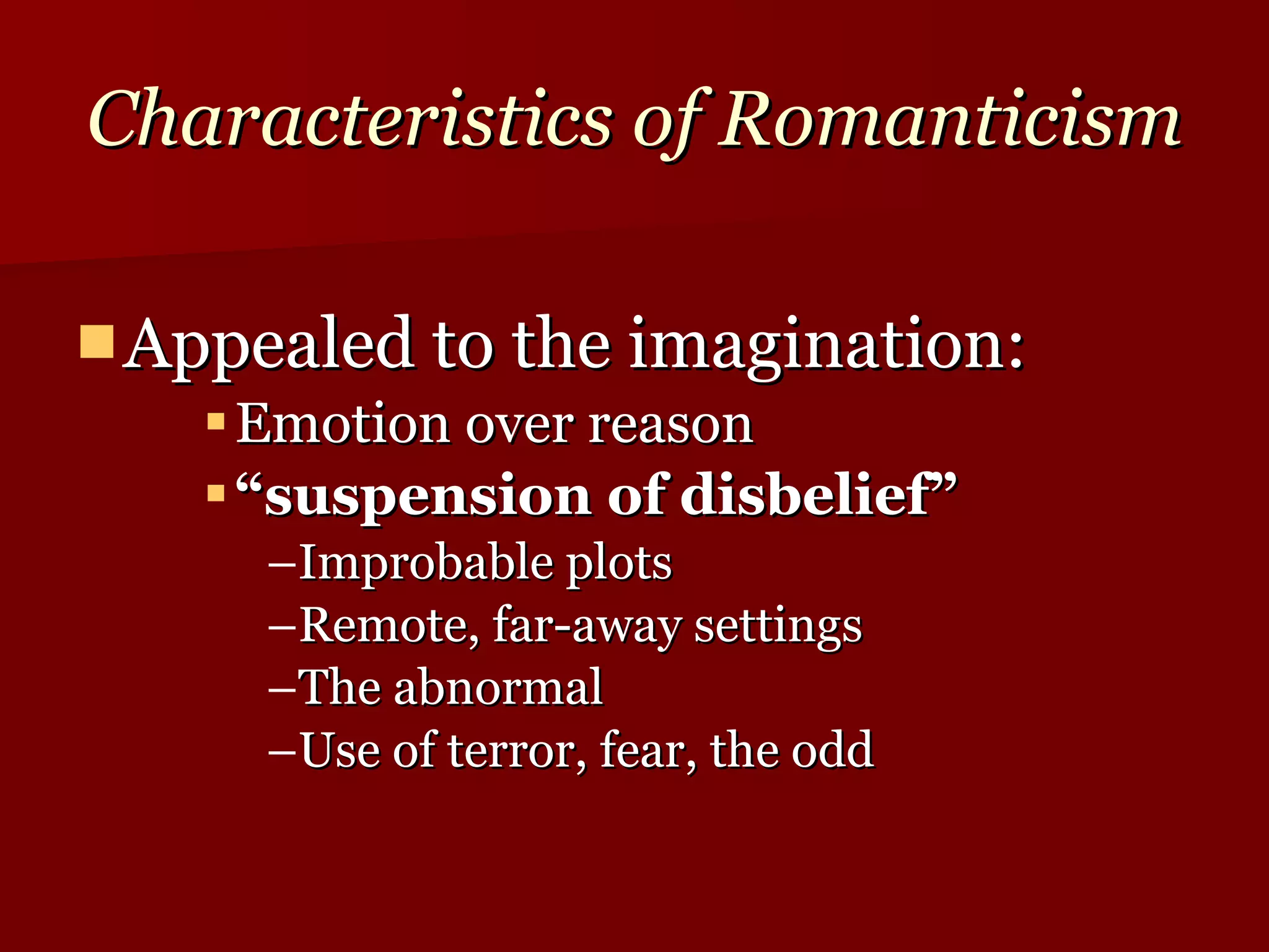 Intro To Romanticism And The Romantic Hero | PPT