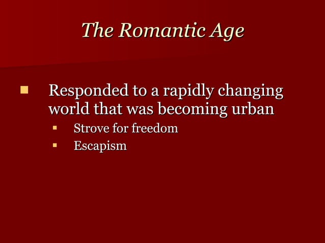 Intro To Romanticism And The Romantic Hero | PPT | Romance | Genres