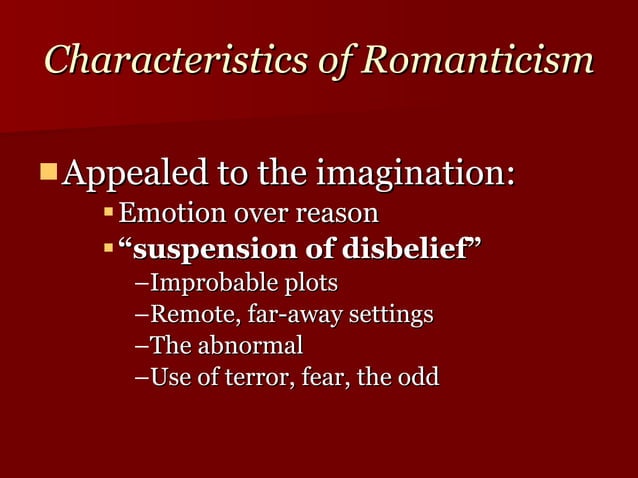 Intro To Romanticism And The Romantic Hero | PPT | Romance | Genres
