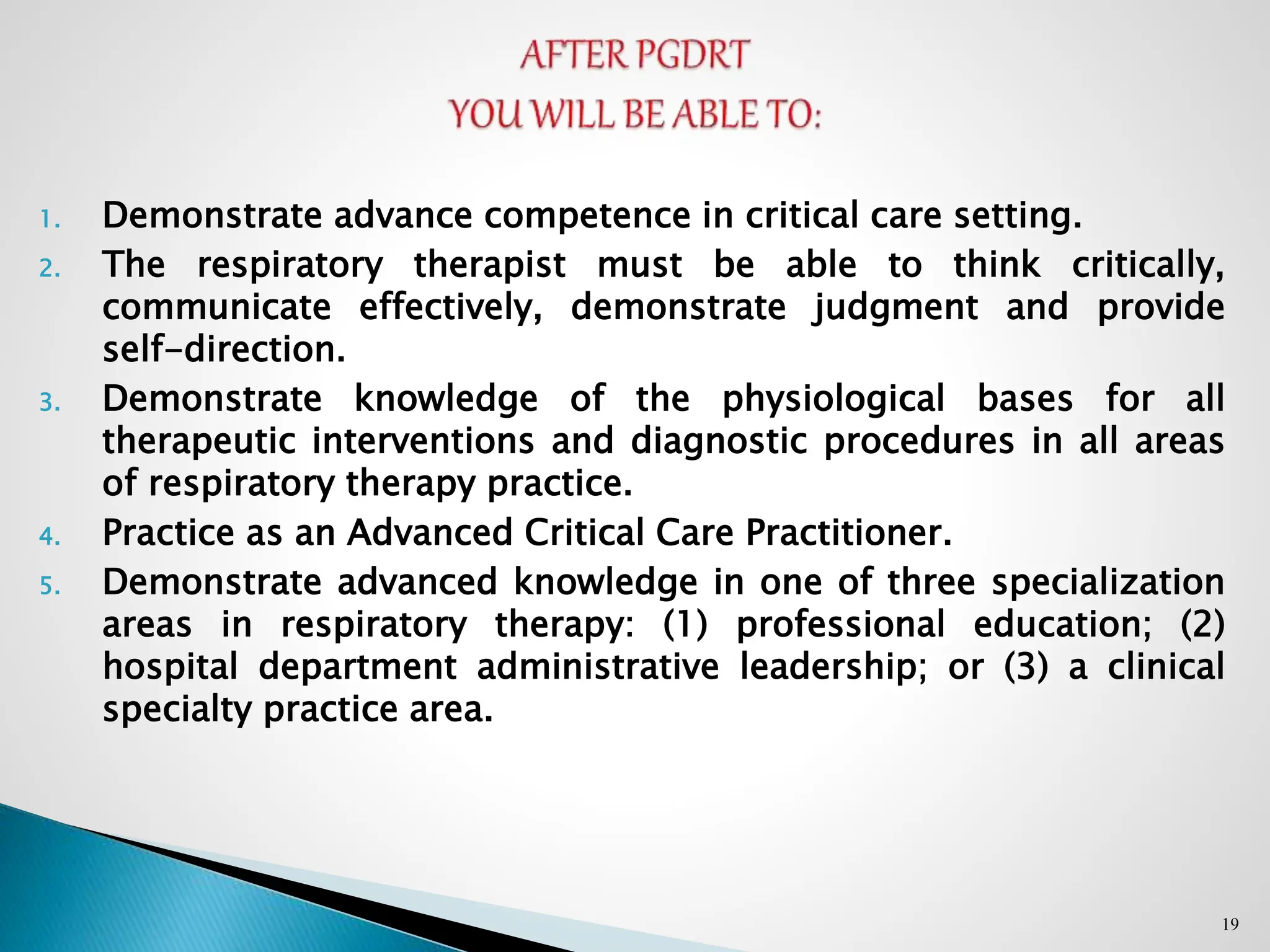 Introduction to respiratory therapy for RT students | PPTX