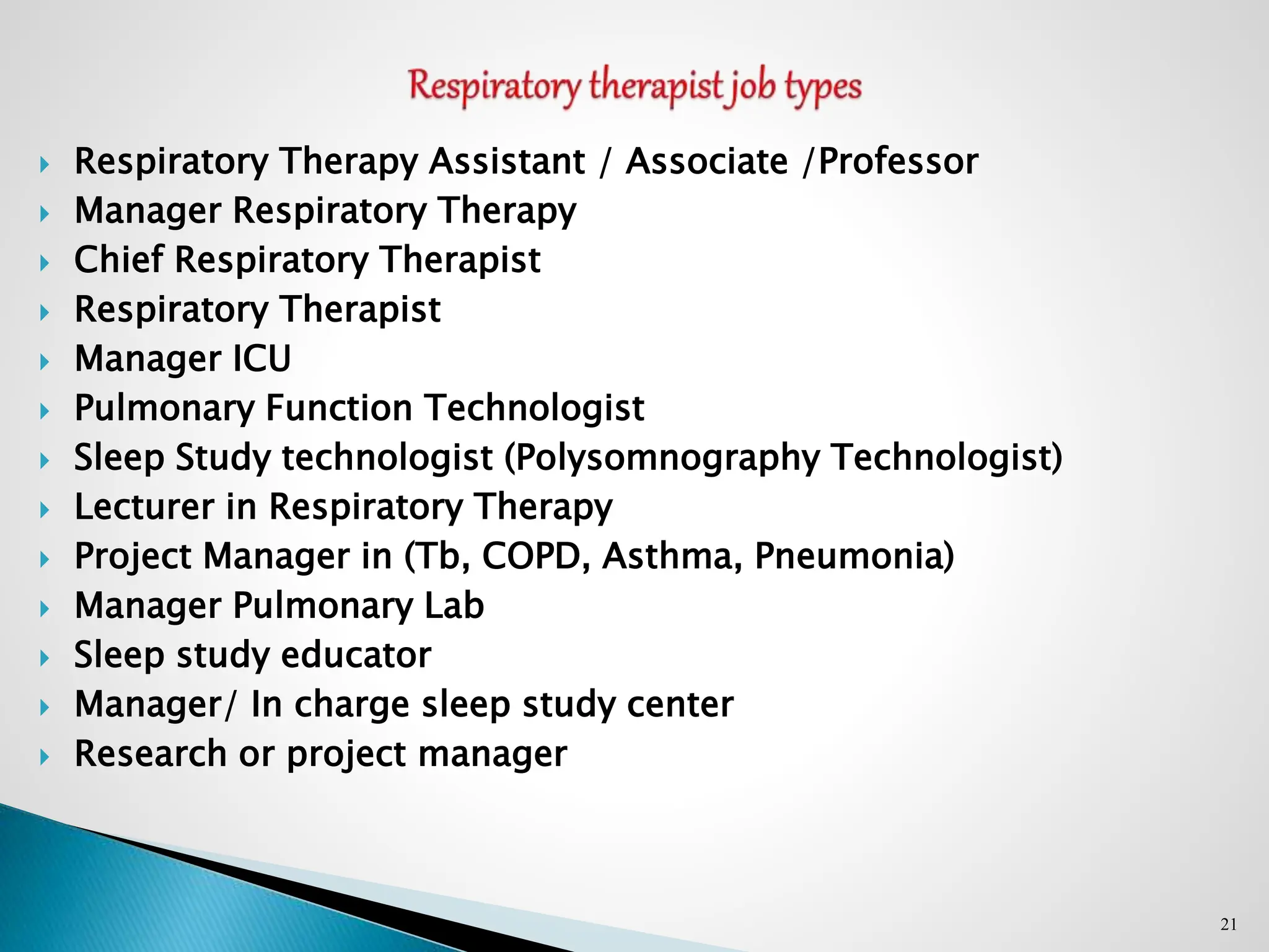 Introduction to respiratory therapy for RT students | PPTX