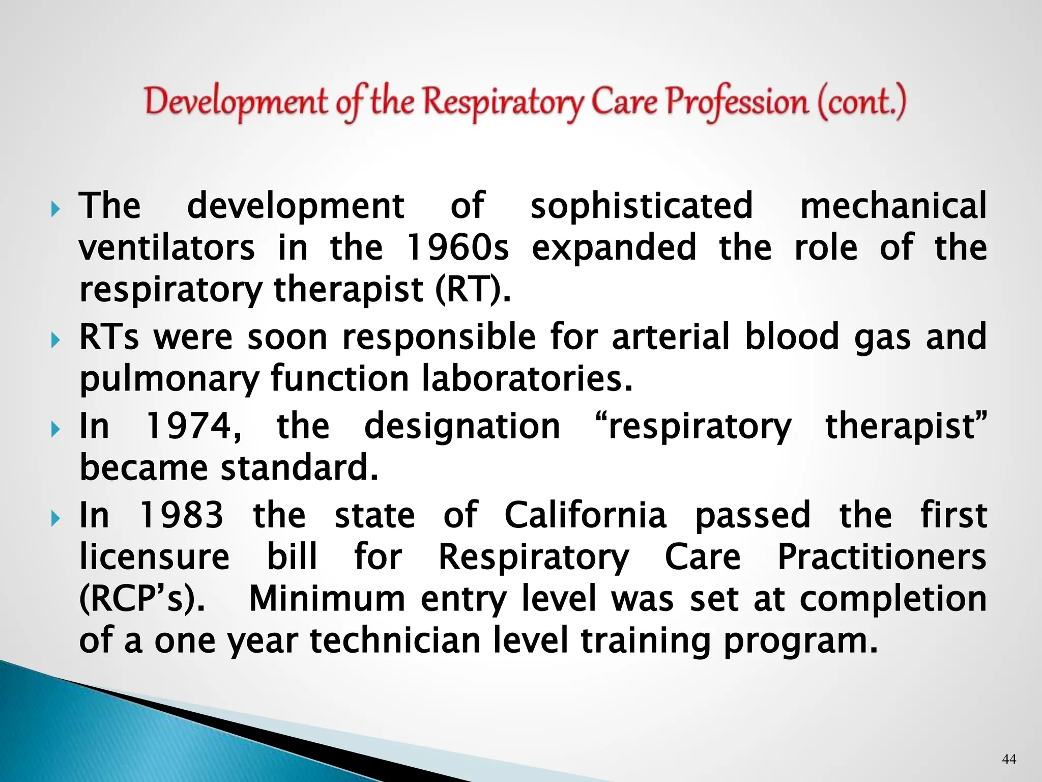Introduction to respiratory therapy for RT students | PPTX