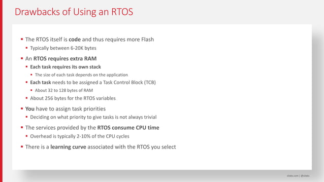 Intro To RTOS by Silicon labs covering fundamentals | PPT