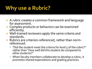 Intro to rubric | PPTX