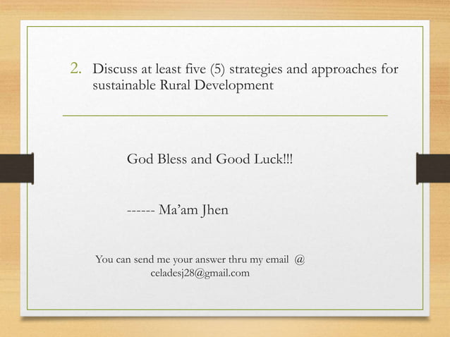 Intro to Rural Development Strategies and Approaches.ppt | Agriculture ...