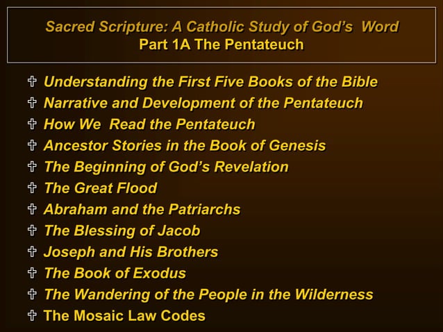 INTRO TO SACRED SCRIPTURE - PENTATEUCH (1).ppt