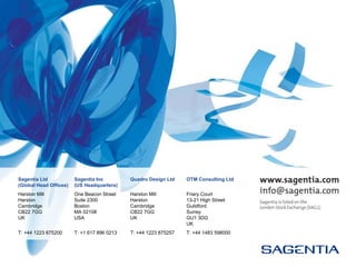 Intro to sagentia short | PDF