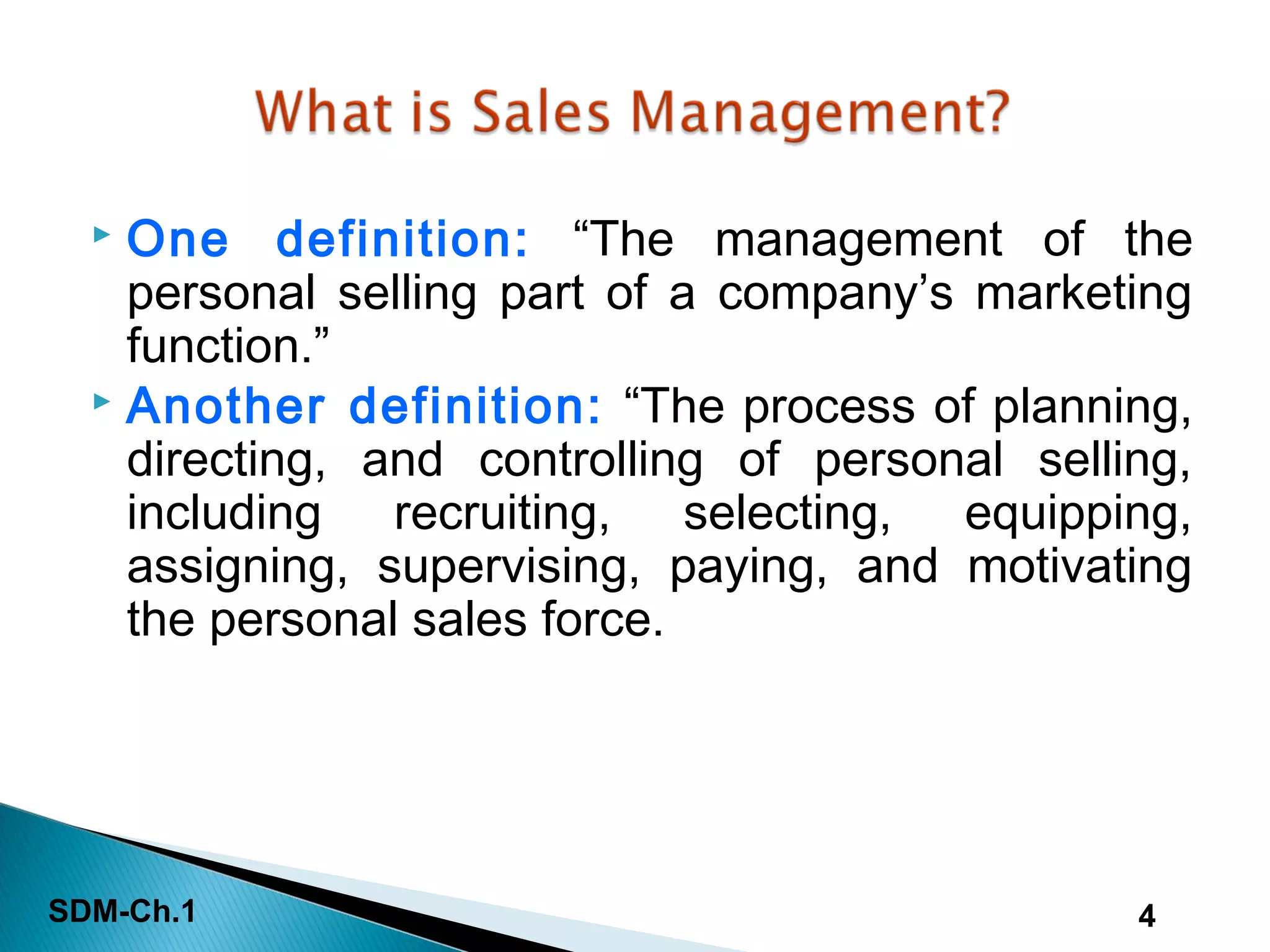 Intro to sales & distribution management | PPT | Free Download