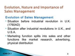 Intro to sales & distribution management | PPT