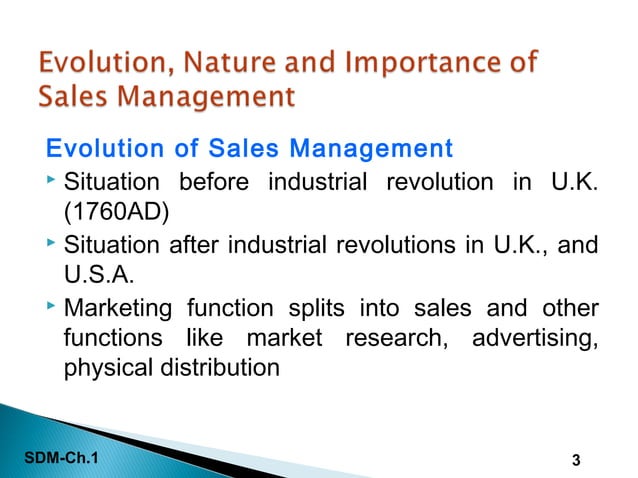 Intro to sales & distribution management | PPT | Free Download