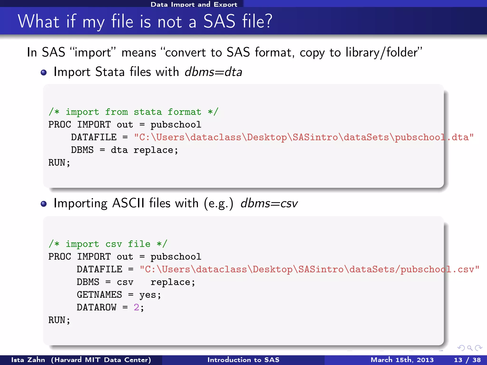 Introduction to SAS | PDF