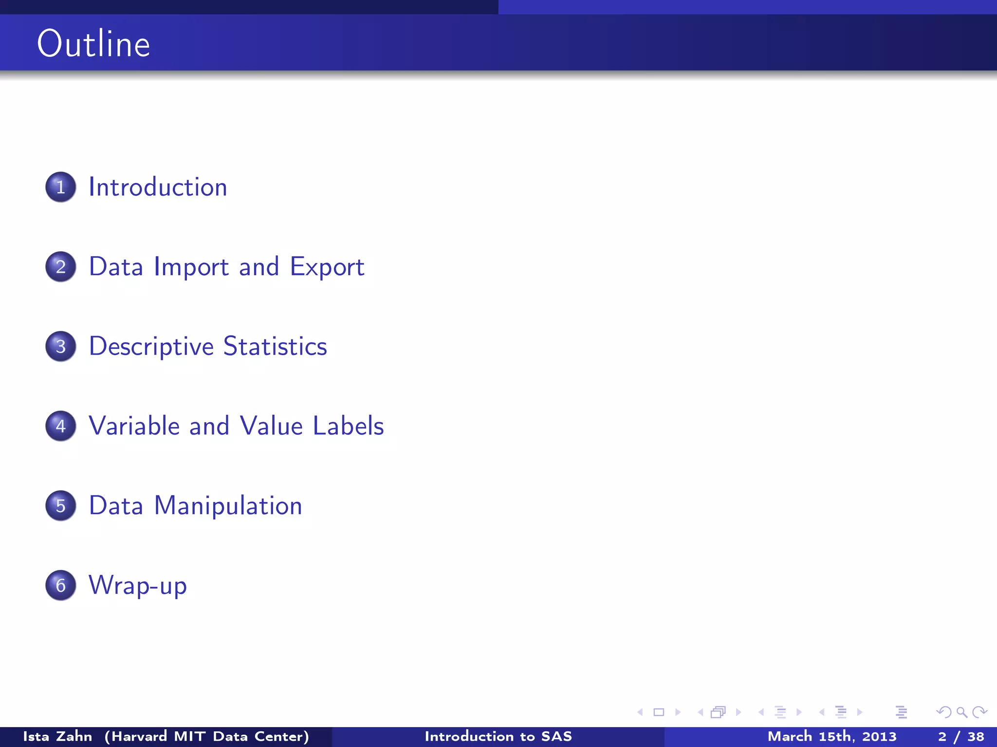 Introduction to SAS | PDF