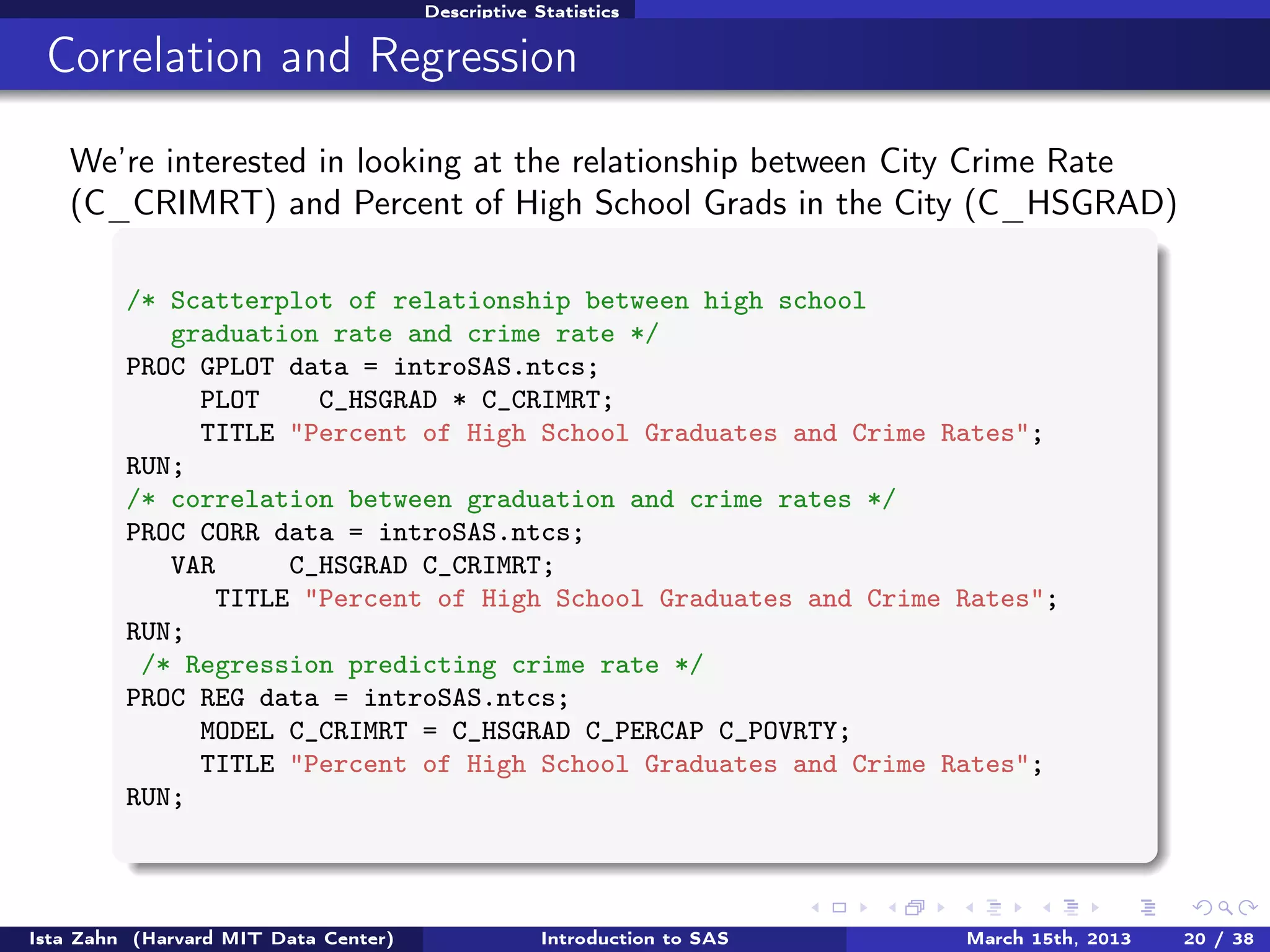 Introduction to SAS | PDF