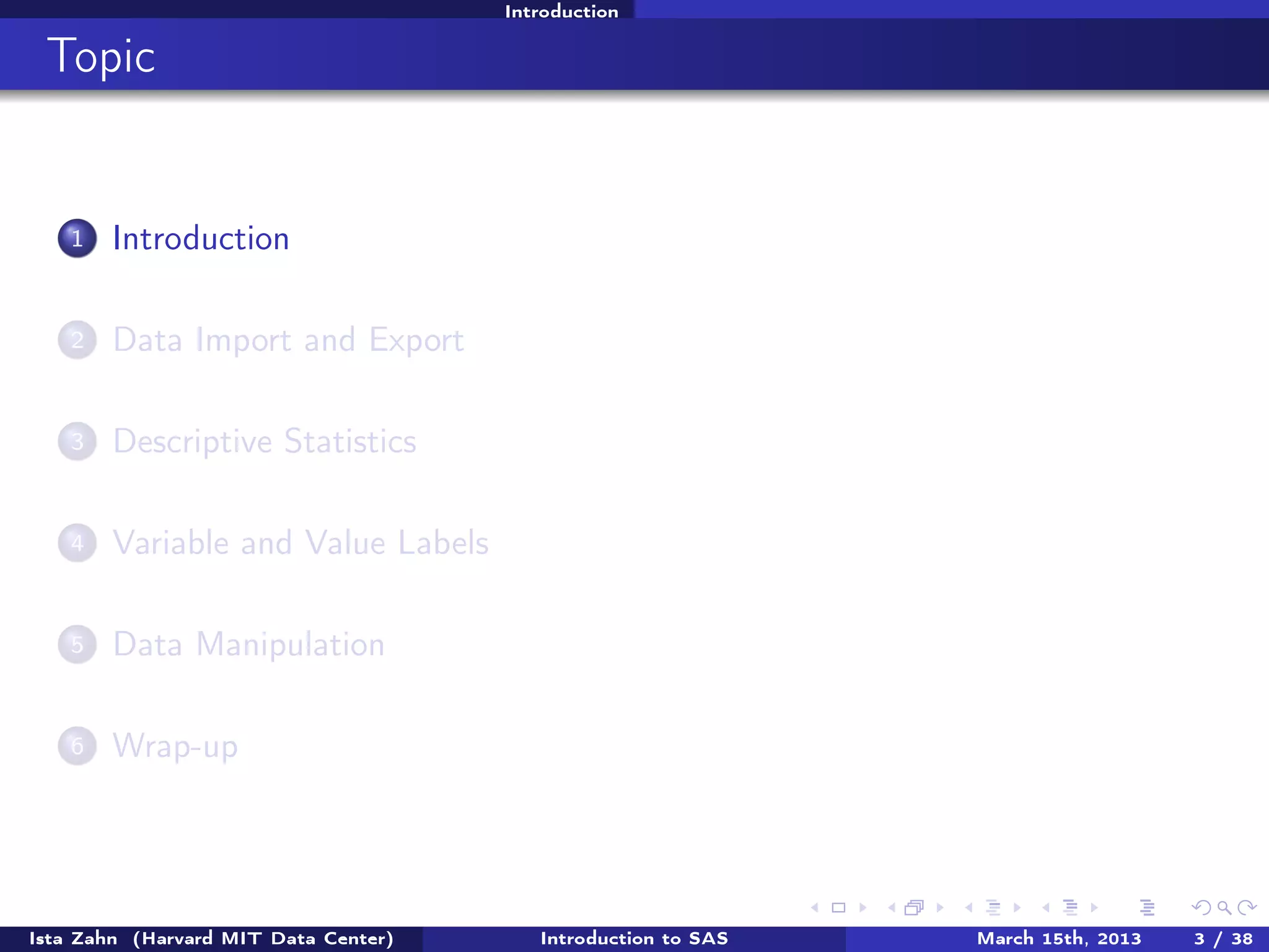 Introduction to SAS | PDF