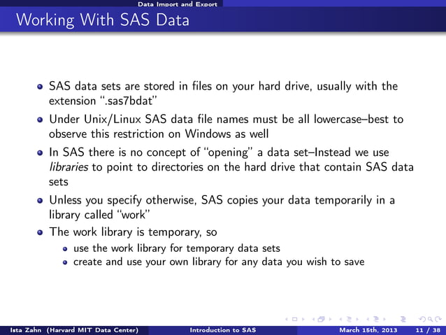 Introduction to SAS | PDF
