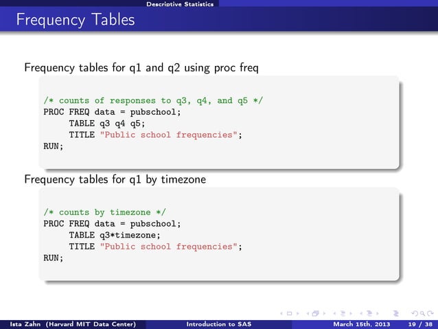 Introduction to SAS | PDF
