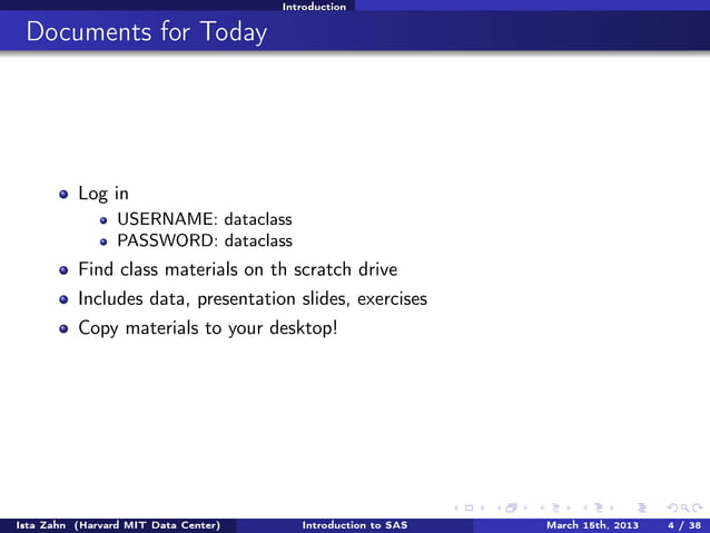 Introduction to SAS | PDF