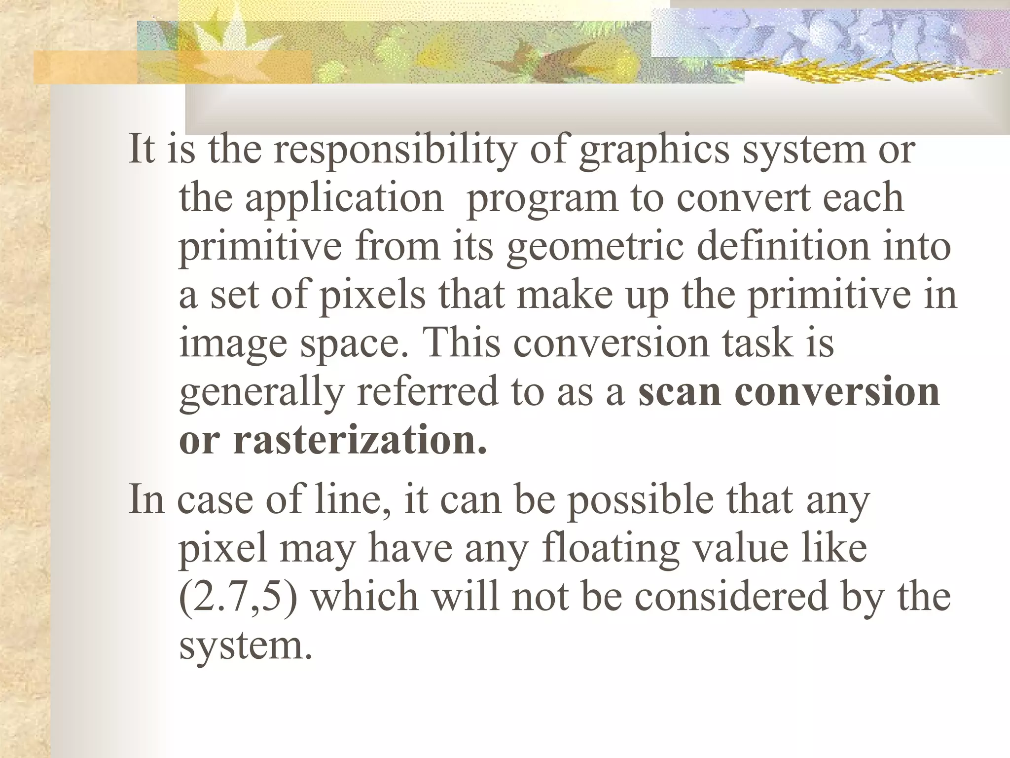 Intro to scan conversion | PPT