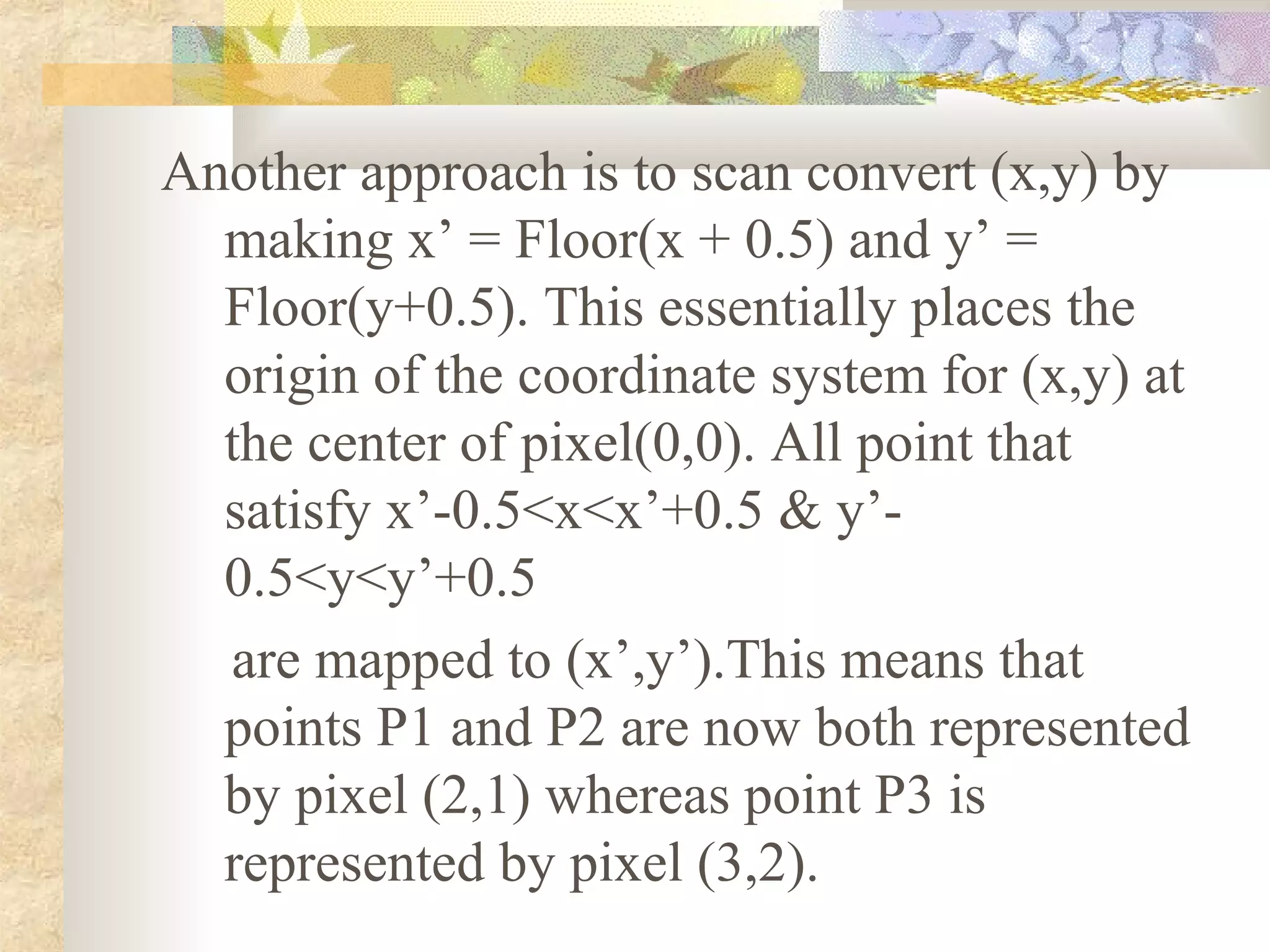 Intro to scan conversion | PPT